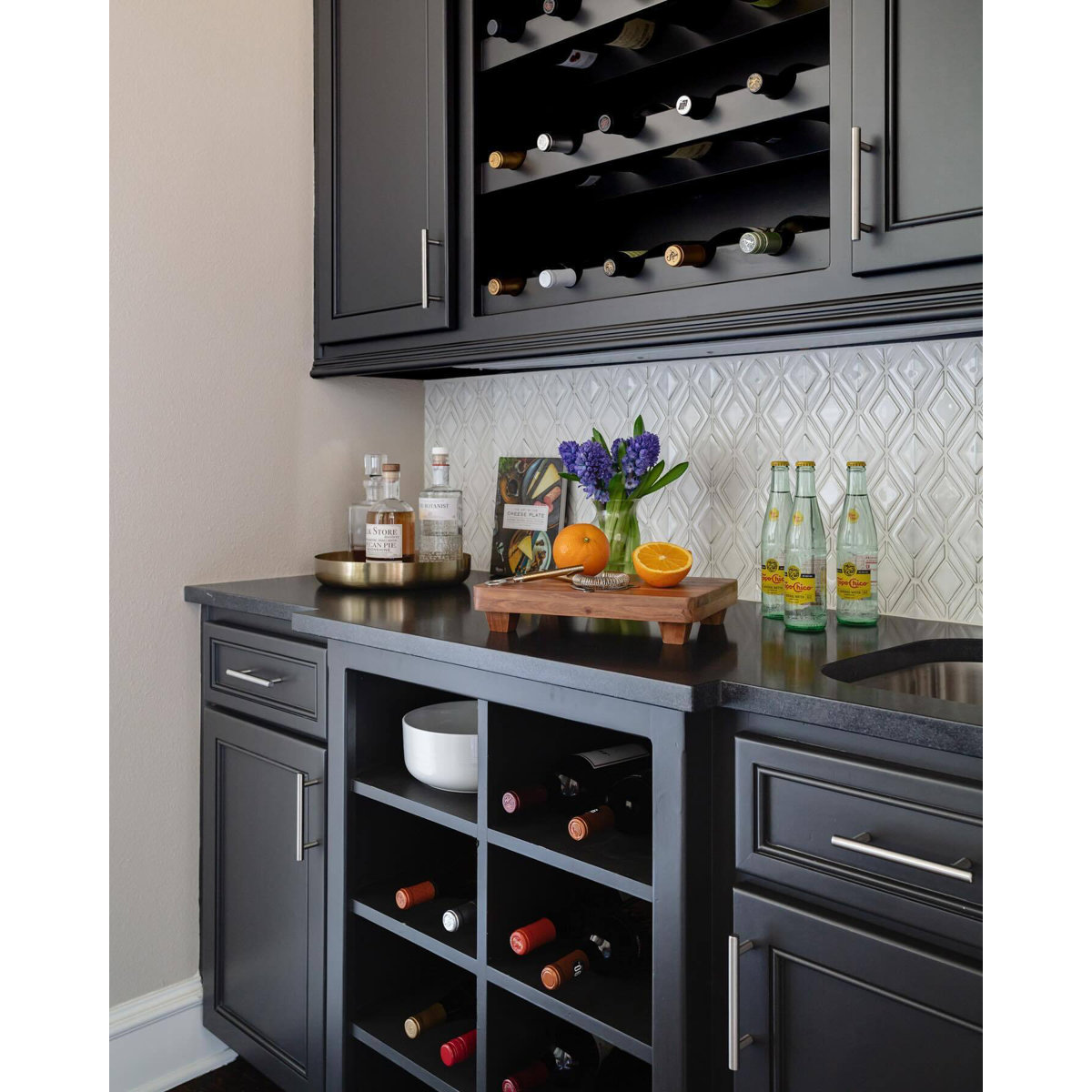 TileBar Nabi Jewel Glacier White 3D Crackled Glossy Glass Mosaic Tile ...